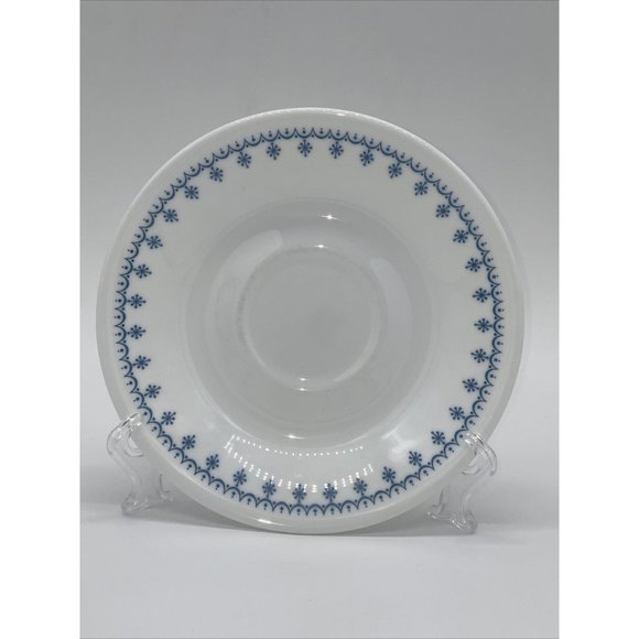 Corelle | Dining | Vintage Corelle Blue Snowflake Saucer 6 | Poshmark